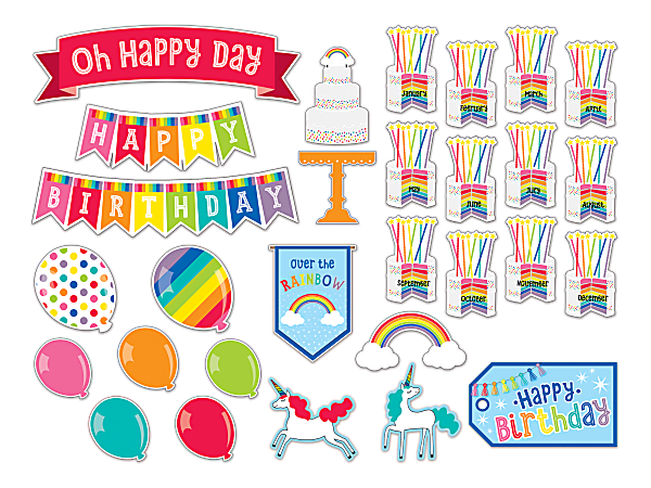 Schoolgirl Style Hello Sunshine Birthday Mini Bulletin Board Set ...