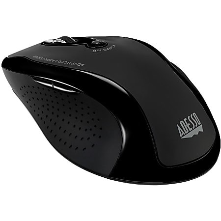 Adesso iMouse G25 Wireless RF Ergonomic Laser Mouse Black - Office Depot