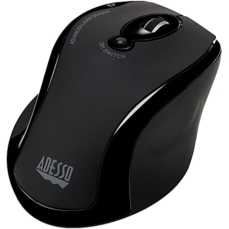 Adesso iMouse G25 Wireless RF Ergonomic Laser Mouse Black - Office Depot