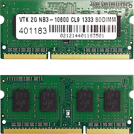 VisionTek 2x 2GB PC3 10600 DDR3 1333MHz 240 pin DIMM Memory Module 4 GB 2x 2GB DDR3 1333PC3 ...