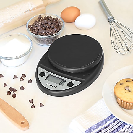 Escali Primo Digital Kitchen Scale 1 1116 x 8 12 Obsidian Black ...