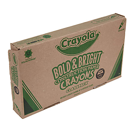 Crayola Construction Paper Crayons Assorted Colors Box Of 400 - Office ...