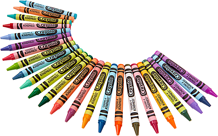 Crayola Colors of Kindness Crayons Assorted Colors Box Of 24 Crayons ...
