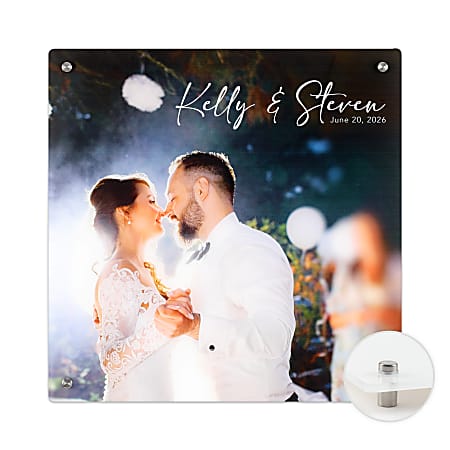 Custom Full Color Acrylic Photo Wall Art Panel With Brushed Silver ...