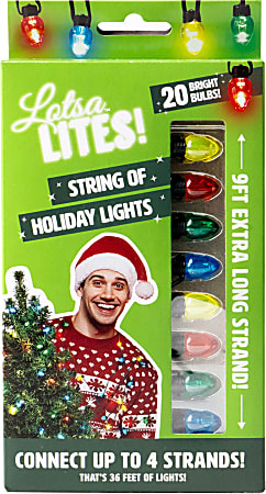 DM Merchandising Lotsa LITES Indoor String Of Holiday Lights 9 ...