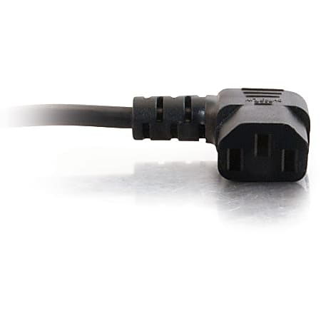 C2G 10ft Universal Right Angle Power Cord 18AWG NEMA 5 15P to ...