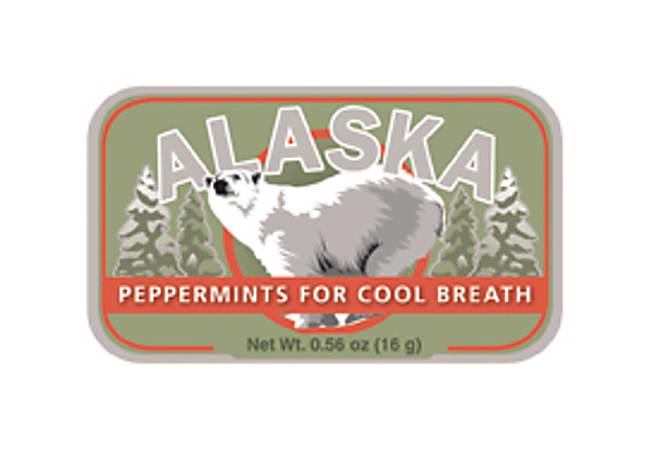 AmuseMints Destination Mint Candy Alaska Polar Bear 0.56 Oz Pack Of 24 ...