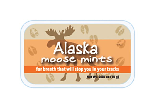 AmuseMints Destination Mint Candy Alaska Moose Tracks 0.56 Oz Pack Of ...