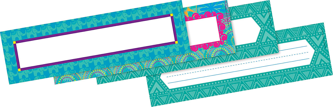 Barker Creek Double Sided Name Plates 12 x 3 12 Bohemian Set Of 72 ...