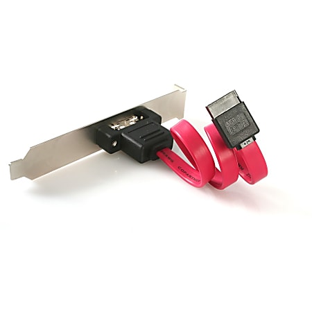 StarTech.com 1 Port SATA to eSATA Slot Plate Bracket Serial ATA ...
