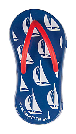 AmuseMints® Mint Candy Flip Flop Tins, Sail Boat, Pack Of 24