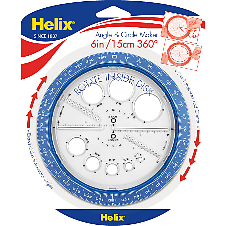 Helix Angle Circle Maker With Integrated Circle Templates 360 Degree 6 ...