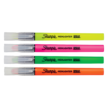 Sharpie Clear View Stick Highlighters Chisel Tip Assorted Ink Colors ...