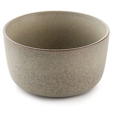 Our Table Landon 6 Piece Round Stoneware Bowl Set 5 12 Toast - Office Depot