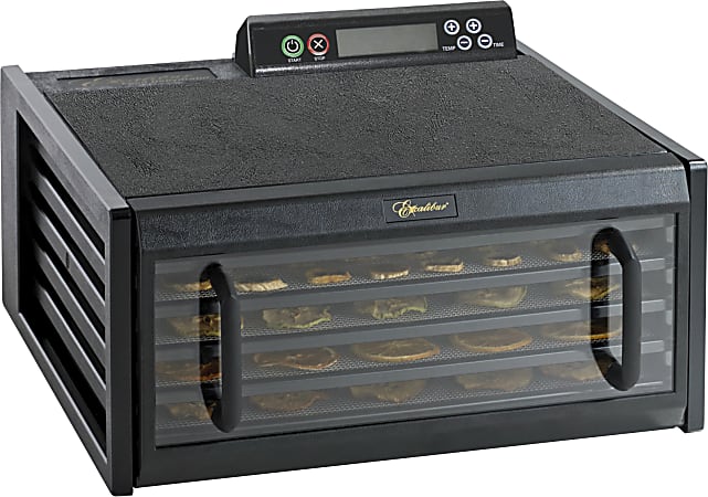 Excalibur Digital 5 Tray Food Dehydrator 9 716 H x 17 W x 19 D Black ...