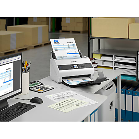 Epson WorkForce DS 970 Sheetfed Scanner 600 dpi Optical 30 bit Color 30 ...