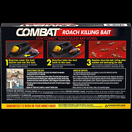 Combat Roach Bait Insecticide 0.42 oz 12Pack 10 PacksCarton - Office Depot