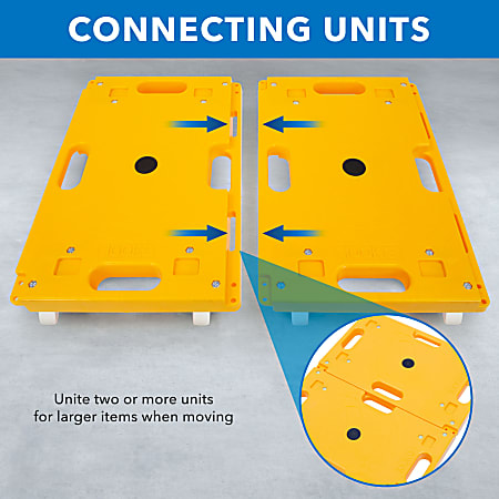 Mount It MI 928 Plastic Small Platform Mover Dollies 3 14 H x 16 14 W x ...