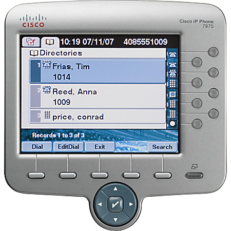 Cisco 7975G Unified IP Phone 2 x RJ 45 101001000Base T 1 x Wall ...