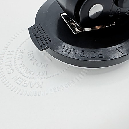 Custom Ideal Notary 2 In 1 Lightweight Pocket Desk Embosser Seal Round ...