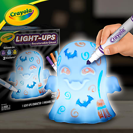 Crayola Light Ups Light Up Ghosts Reusable Coloring Toy Glow in The ...