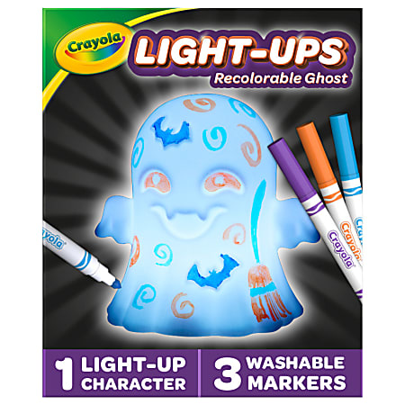 Crayola Light Ups Light Up Ghosts Reusable Coloring Toy Glow in The ...