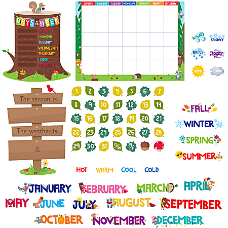 Creative Teaching Press Calendar Bulletin Board Sets Woodland Friends ...