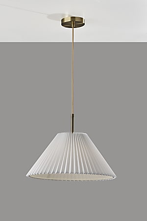 Adesso Scarlet Chandelier Pendant Lamp 17 W Off White ShadeAntique ...
