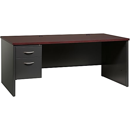 WorkPro Modular 72 W x 36 D Left Pedestal Computer Desk ...