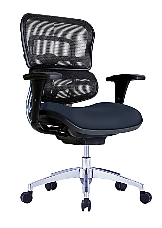 WorkPro 12000 Series Ergonomic MeshAntimicrobial Vinyl Mid Back Chair ...