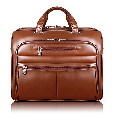 McKleinUSA ROCKFORD McKlein Briefcase Brown - Office Depot