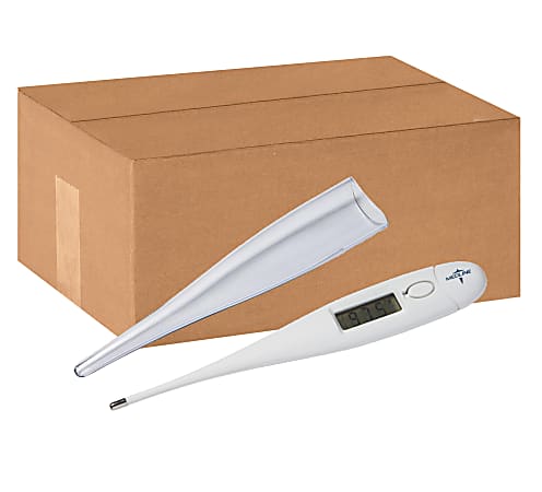 Medline Oral Digital Stick Thermometers White Box Of 12 - Office Depot