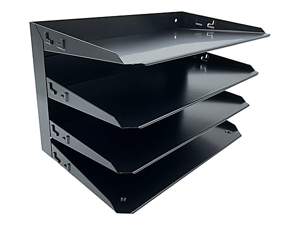 Huron Horizontal Slots Desk Organizer 4 Compartments Horizontal 15 H x ...