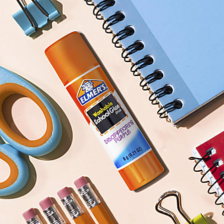 Elmers Washable Disappearing Purple School Glue Sticks 0.21 Oz. Pack Of ...