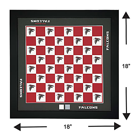 Imperial NFL Wall-Mounted Magnetic Chess Set, 18" x 18", Atlanta Falcons