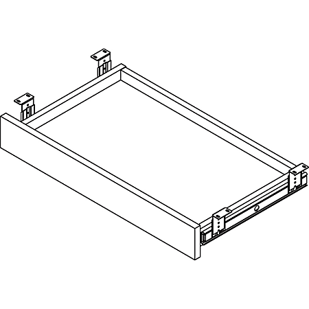 Lorell Essentials Series Laminate Universal Center Drawer 5 18 H x 16 ...