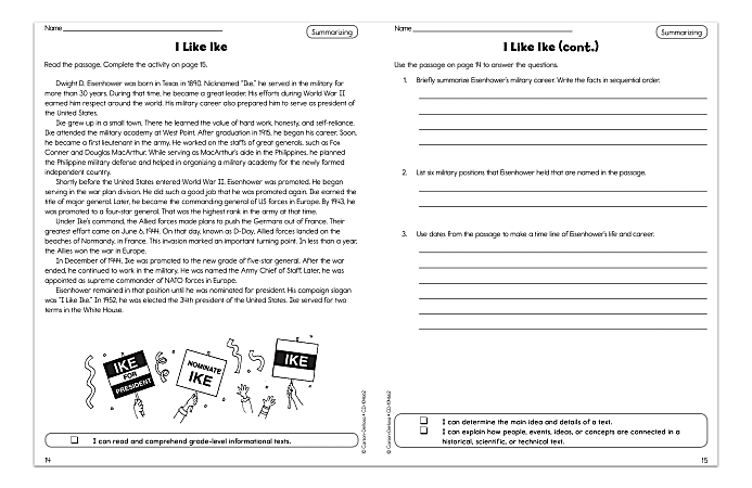 Carson-Dellosa Standards-Based Connections Reading Workbook, Grade 5