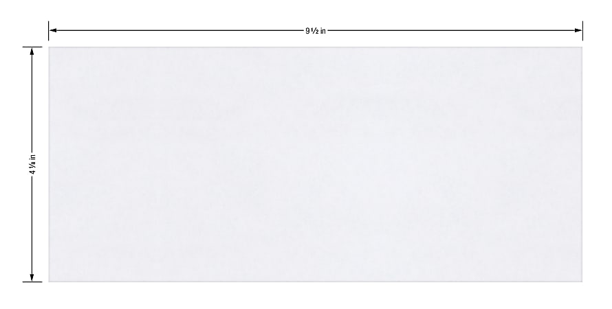 Office Depot Brand 10 Security Envelopes 4 18 x 9 12 Clean Seal White ...