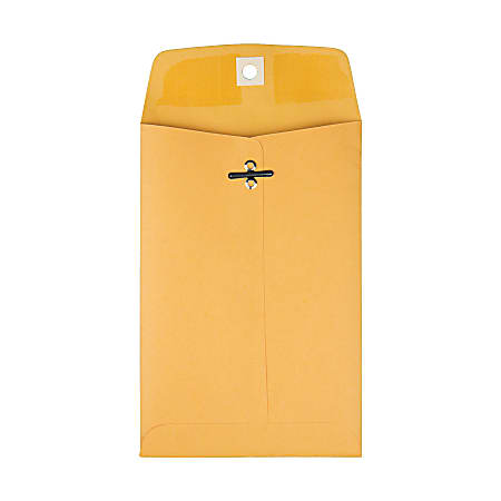 Office Depot Brand 6 12 x 9 12 Manila Envelopes Clasp Closure Brown ...