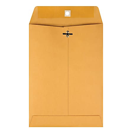 Office Depot Brand 7 12 x 10 12 Manila Envelopes Clasp Closure Brown ...