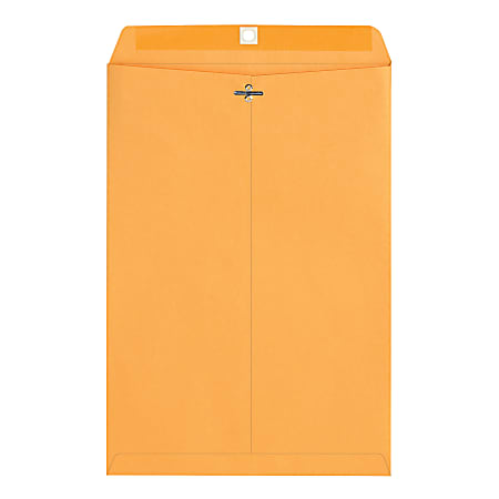 Office Depot Brand 10 x 15 Manila Envelopes Clasp Closure Brown Kraft ...
