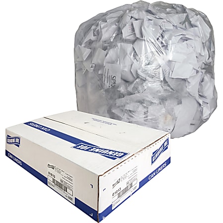 Genuine Joe Super Hexene Clear Trash Can Liners 33 Gallons 33 x 39 Box ...