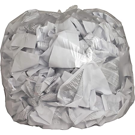 Genuine Joe Super Hexene Trash Can Liner 40 45 Gallon Clear Box Of 250 ...