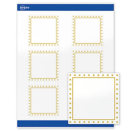 Avery Print To The Edge Labels Sure Feed S00 DHZ PRWGP10 3 x 3 Glossy ...