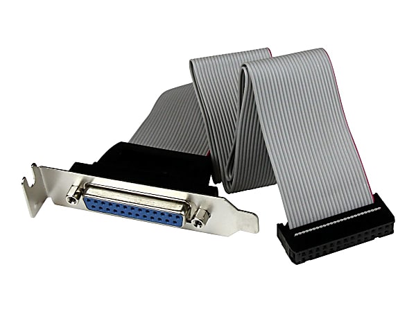 StarTech.com Low Profile 16in Parallel Port Header Cable Adapter with ...