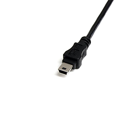 StarTech.com 1 ft Mini USB 2.0 Cable USB A to Mini B FM USBMUSBFM1 ...