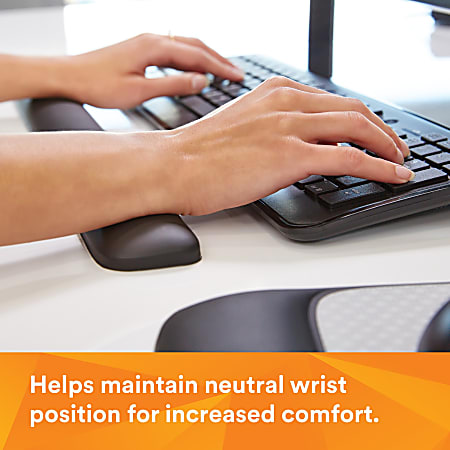 3M Gel Wrist Rest for Keyboards Soothing Gel Technology For Comfort And ...