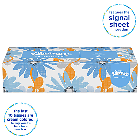 Kleenex 2 Ply Facial Tissue Flat 100 Tissues Per Box Pack Of 5 Boxes - Office Depot