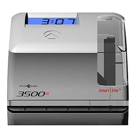Pyramid 3500 Time Clock Document Stamp GrayCharcoal - Office Depot