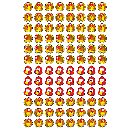 TREND superShapes Stickers Turkey Time 800 Per Pack Set Of 6 Packs ...